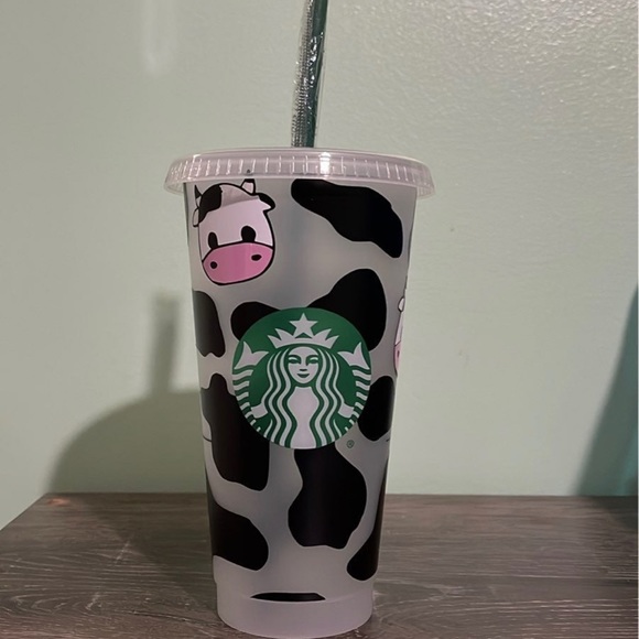 Starbucks | Dining | Cow Print Starbucks Cup | Poshmark